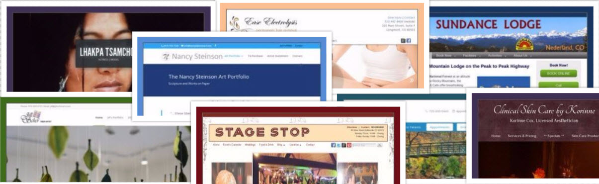 Portfolio thumbnail collage - High Peaks Media